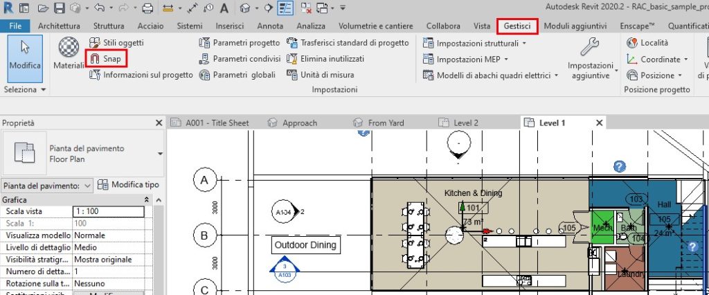 Gli SNAP in Autodesk Revit – MuM | Autodesk Platinum Partner